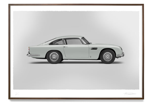 Aston Martin DB5 Vantage - Alan Thornton - Art Screen Print - Side Vie ...