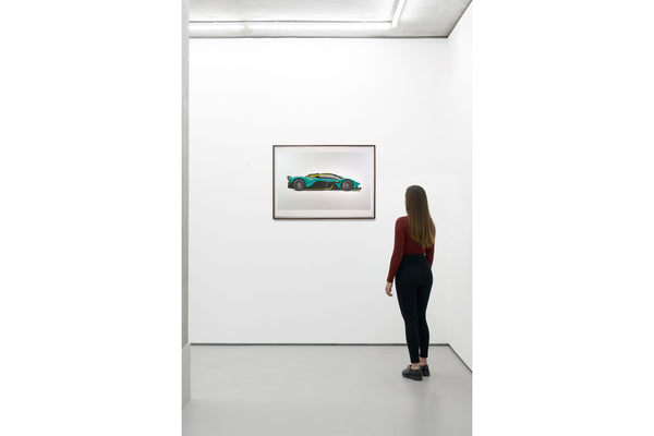 Aston Martin Valkyrie - Alan Thornton - Art Screen Print - Side View ...