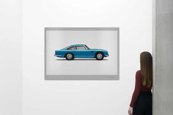 Aston Martin DB5 Vantage - 150cm Half Tone Flat Bed Print - Side View ...