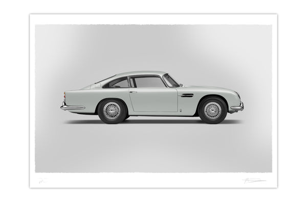 Aston Martin DB5 Vantage - Alan Thornton - Art Screen Print - Side Vie ...