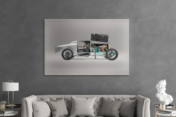 Aston Martin 'Razor Blade' - 150cm Half Tone Flat Bed Print - Side Vie ...