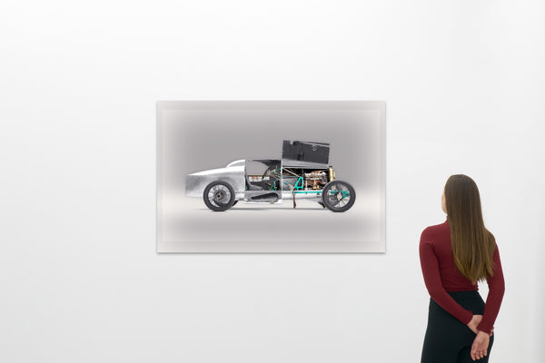 Aston Martin 'Razor Blade' - 150cm Half Tone Flat Bed Print - Side Vie ...