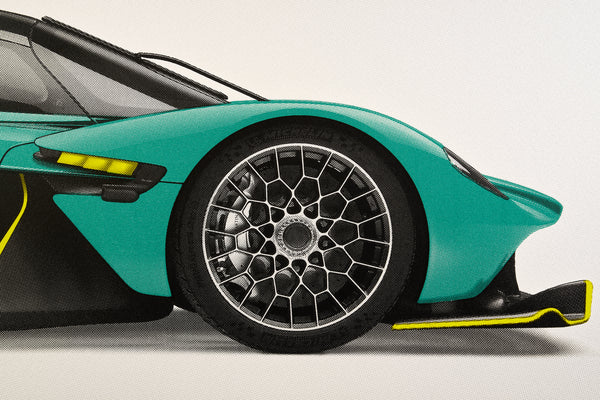 Aston Martin Valkyrie - Alan Thornton - Art Screen Print - Side View ...