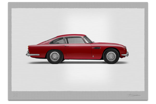 Aston Martin DB5 Vantage - 150cm Half Tone Flat Bed Print - Side View ...