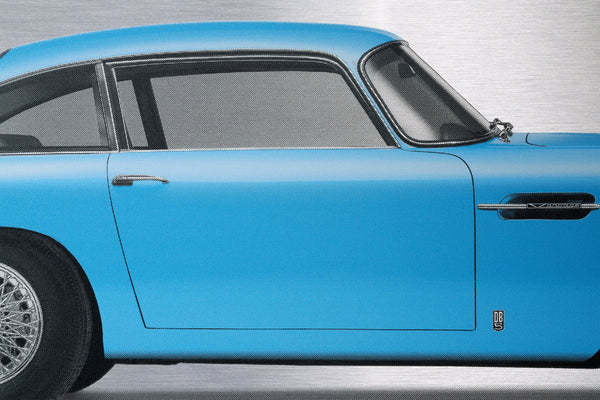 Aston Martin DB5 Vantage - 150cm Half Tone Flat Bed Print - Side View ...
